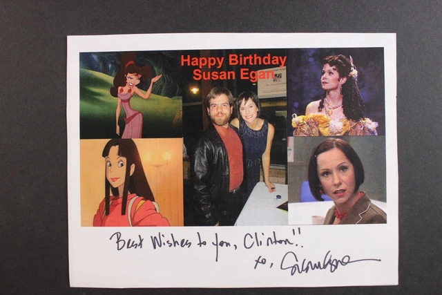 SUSAN EGAN (MEG in DISNEY'S HERCULES~BEAUTY AND THE BEAST) AUTOGRAPH ...