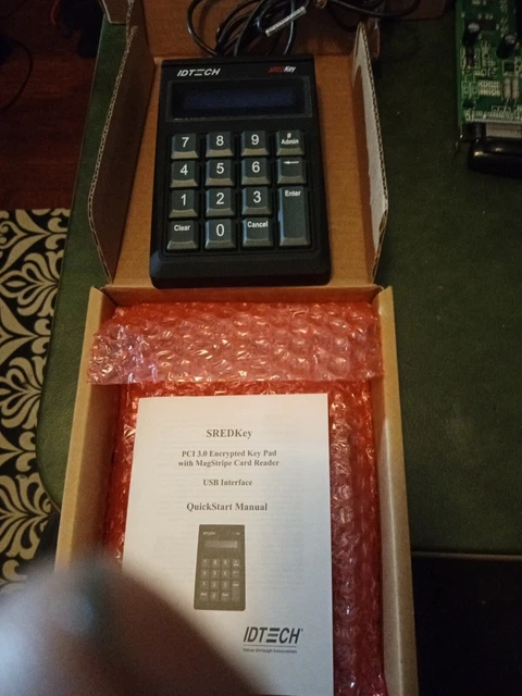 IDTECH SREDKEY PCI 3.0 encrypted keypad with magsteipe catd reader usb ...