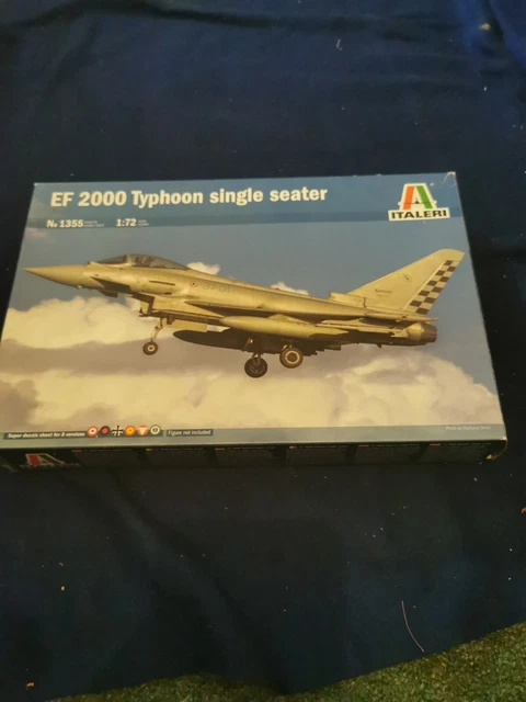 ITALERI SCALE MODEL, 1/72 Euro fighter EF2000 Typhoon single seater £10 ...