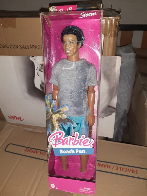 BARBIE BEACH FUN - Steven Doll - African American - (2005 ) NRFB Mattel ...