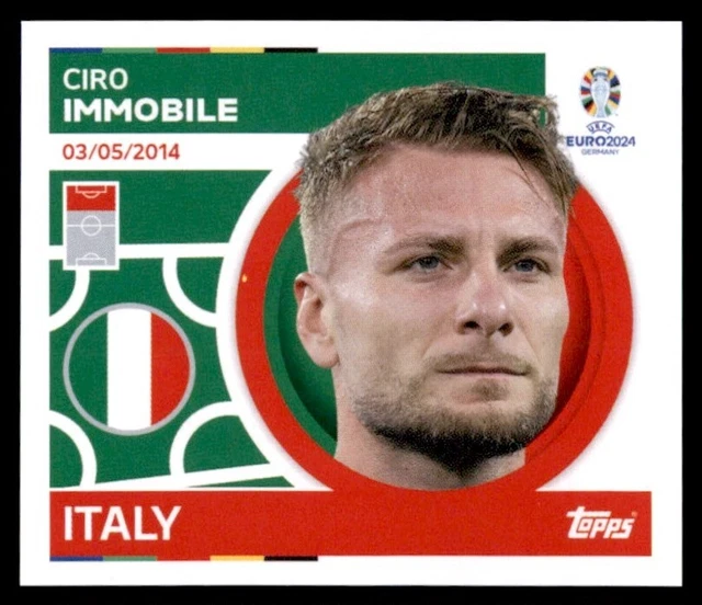 TOPPS UEFA EURO 2024 Sticker - Ciro Immobile Italy No. ITA20 £1.00 ...