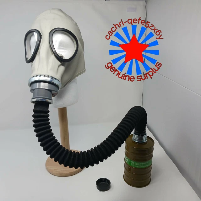 ORIGINAL USED CHINESE MF-1A Gas Mask Respirator FULL SET Size 3 $50.00 ...
