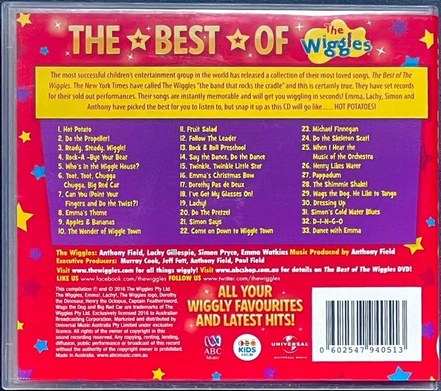 THE WIGGLES - The Best Of The Wiggles CD - Free shipping $20.00 ...
