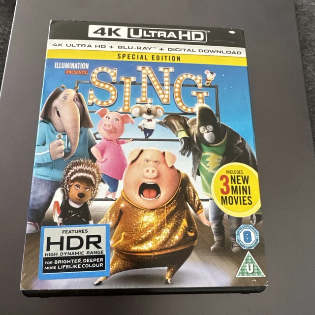 SING (4K UHD Blu-ray/Blu-ray, 2016) £5.45 - PicClick UK