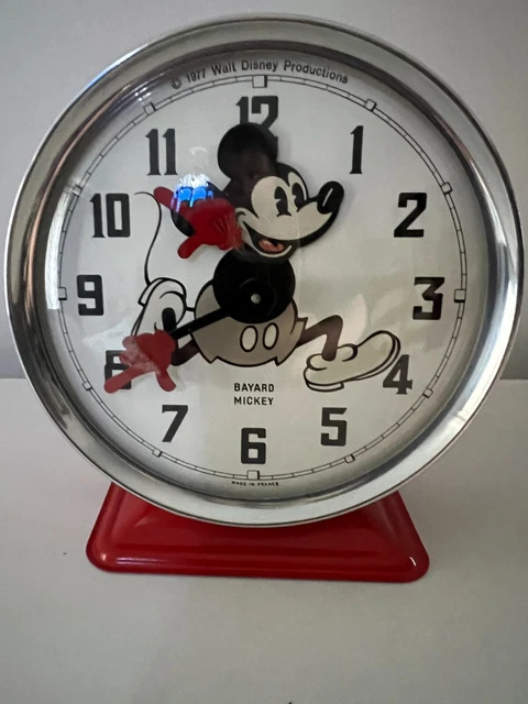 VINTAGE BAYARD MICKEY Mouse Animated Alarm Clock £49.99 - PicClick UK