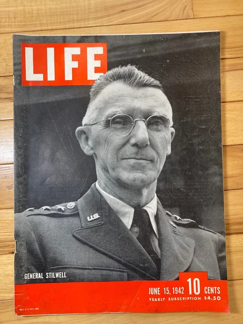 LIFE MAGAZINE JUNE 15 1942 WWII GENERAL STILWELL Paintings At Andover ...