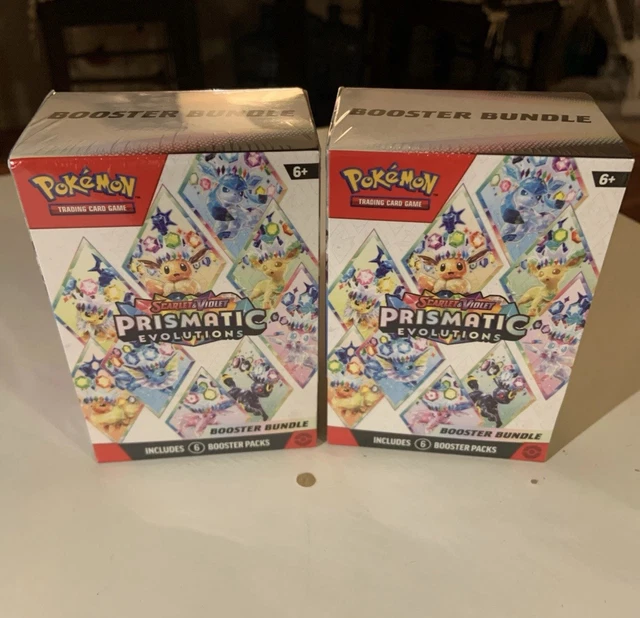 (2) POKÉMON TCG: Prismatic Evolutions - Booster Bundle Box - Sealed ...