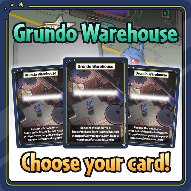NEOPETS BATTLEDOME TCG Grundo Warehouse Code Cards 🪐Choose Your Card! 🌟 ...