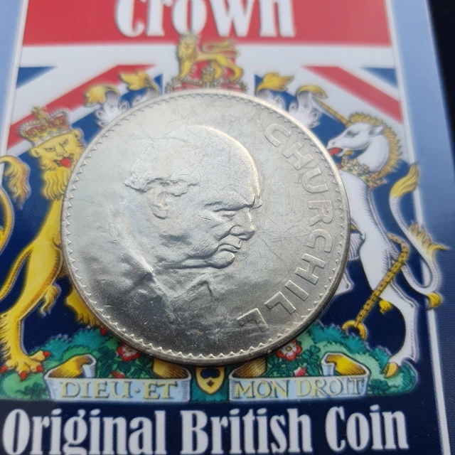 WINSTON CHURCHILL CROWN Coin Original British Coin 1965 £4.99 - PicClick UK