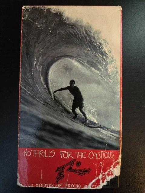 RUSTY NO THRILLS FOR THE CAUTIOUS VHS 1990 Psycho Surfing Fiji Hawaii ...