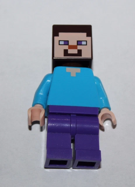 LEGO MINECRAFT MINIFIG Steve ref min009 set 21116 21115 21113 21119 ...