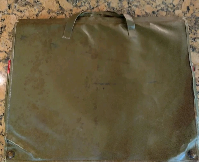 1944 ORIGINAL WWII Large Map Carry Case & Italy Maps US Army Military ...