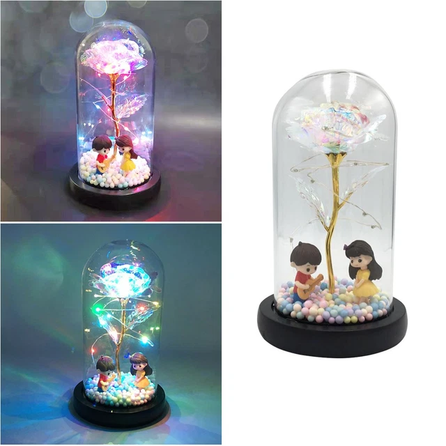 FLOWER TABLE DECORATIONS Gold Foil Rose Led Lamp Home Décor Products ...