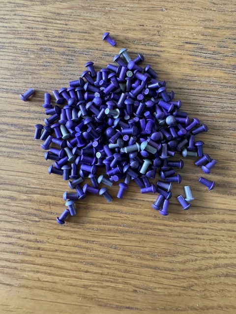 SPAP HEAD Light Alloy Rivet, Sp80-303, 3/32" Dia, Violet, Approx 200 ...