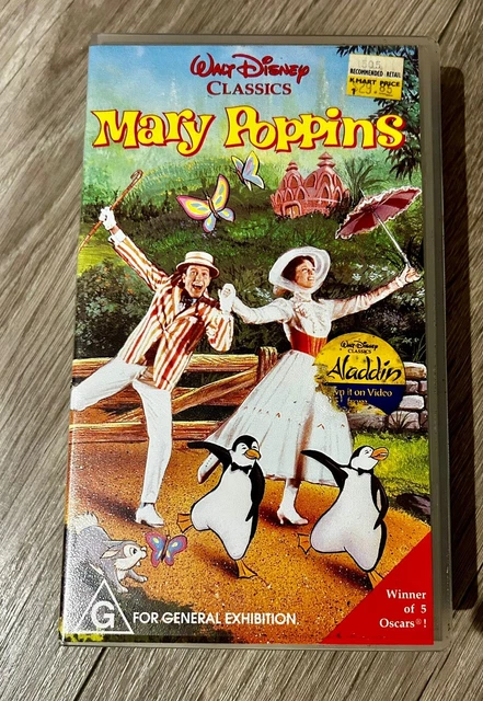 WALT DISNEY MARY Poppins Black Diamond Australian VHS Video Rare £9.99 ...