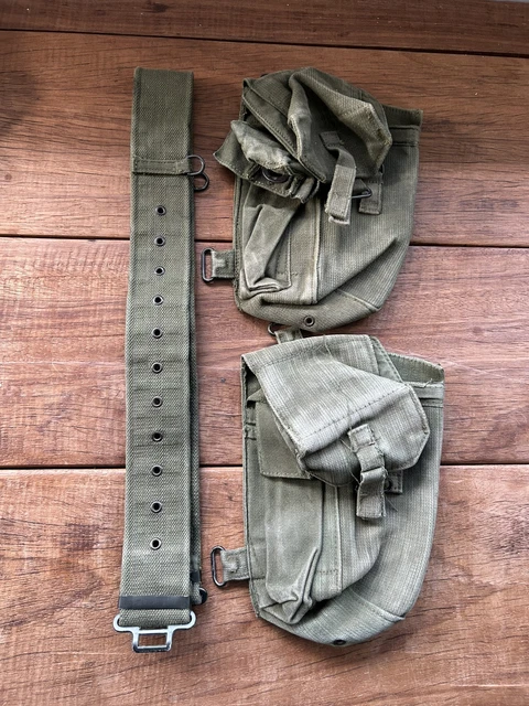 ORIGINAL BRITISH FORCES 58 Pattern Webbing Belt And Pouches £8.52 ...