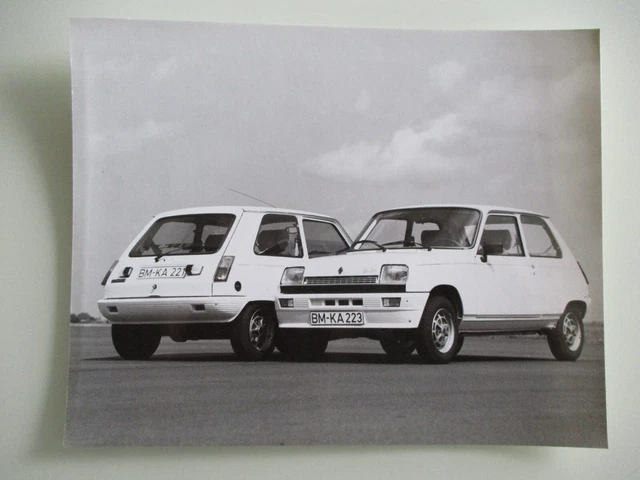 RENAULT 5 LECAR Turbo+GTL Original Foto Werkfoto Pressefoto Photo de ...