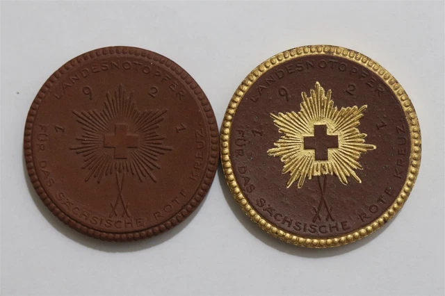 🧭 🇩🇪 GERMANY RARE - 4 RED CROSS MEDALS 1921 IN ORIGINAL BOX B62 #4 $251 ...