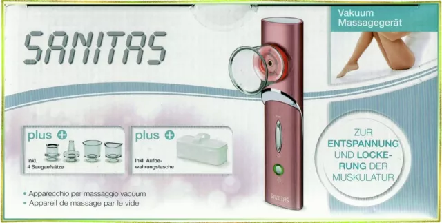 SANITAS SMG 80 Vakuum Massagegerät Zur Entspannung Lockerung der ...