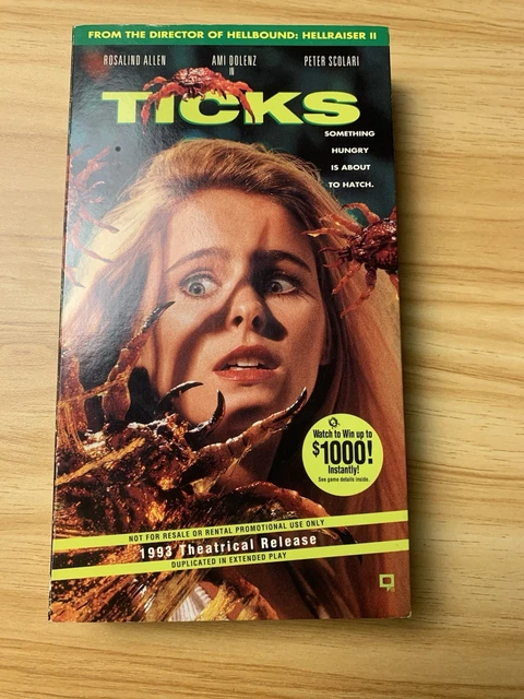 TICKS VHS MOVIE 90s Rosalind Allen Ami Dolenz Seth Green 1993 Horror ...