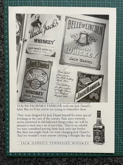 JACK DANIELS A4 Poster/Magazine Advertisement Man Cave £8.00 - PicClick UK