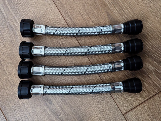 STUART TURNER SHOWERMATE Anti-Vibration Flexible Hose Couplers 15mm ...