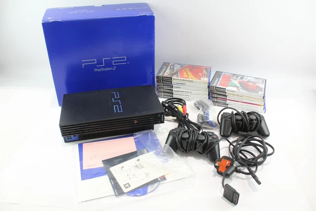 SONY PLAYSTATION 2 Console Boxed w/ Controllers & Games *Working* £56. ...