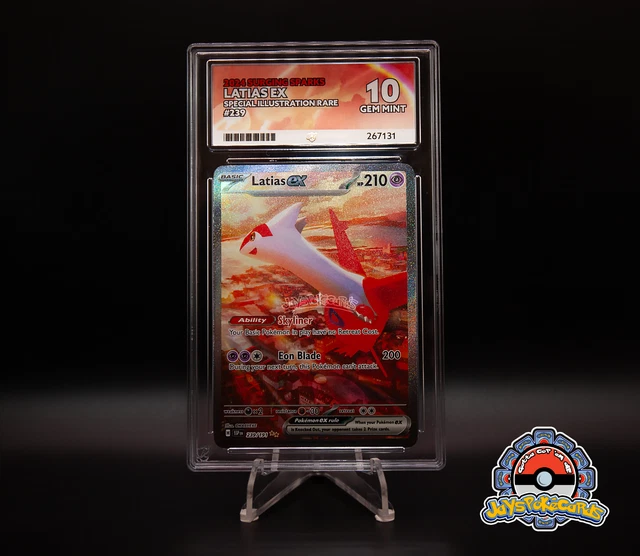 POKÉMON TCG - LATIAS ex #239/191 Surging Sparks SIR ACE GRADING 10 GEM ...