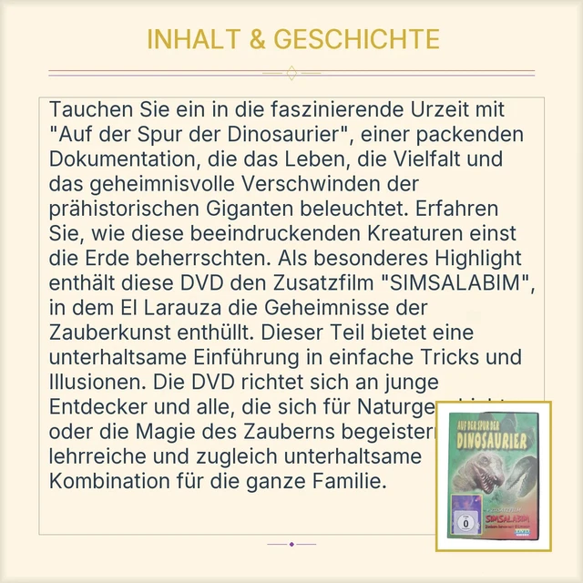DINOSAURI + SIMSALABIM Imparare la Magia DVD FSK 0 EUR 3,95 - PicClick IT
