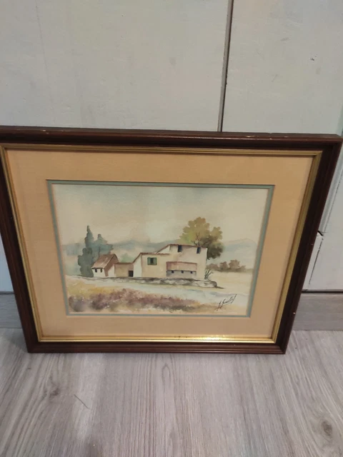 ANCIEN TABLEAU AQUARELLE signé james gaubert EUR 19,00 - PicClick FR