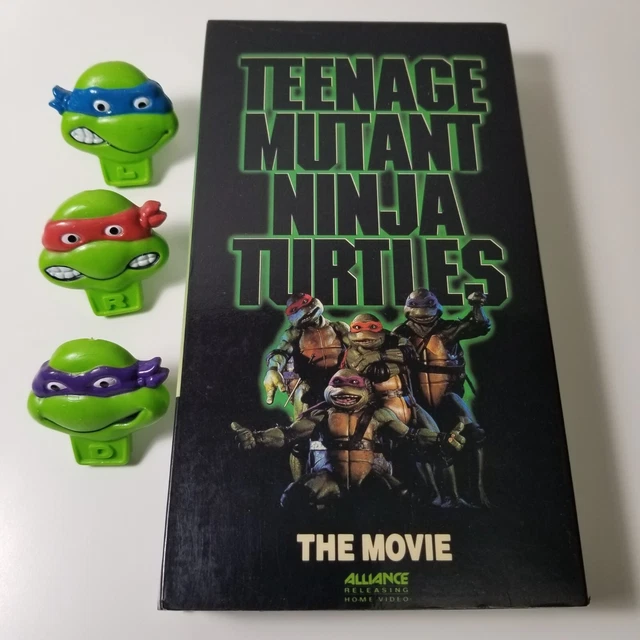 TEENAGE MUTANT NINJA Turtles - The Movie (VHS, 1990) + 3 Nabisco TMNT ...