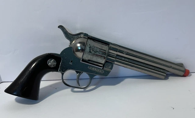 VINTAGE GONHER TOY Cap Gun Revolver Cowboy Model 121 Made In Spain With ...