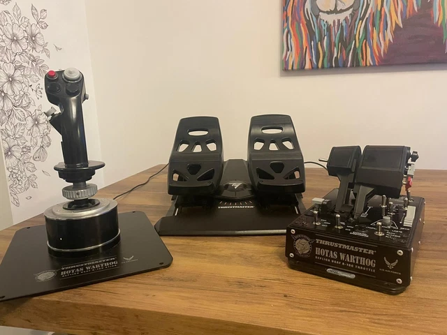 THRUSTMASTER WARTHOG HOTAS Stick + Throttle Control, with T.Flight ...
