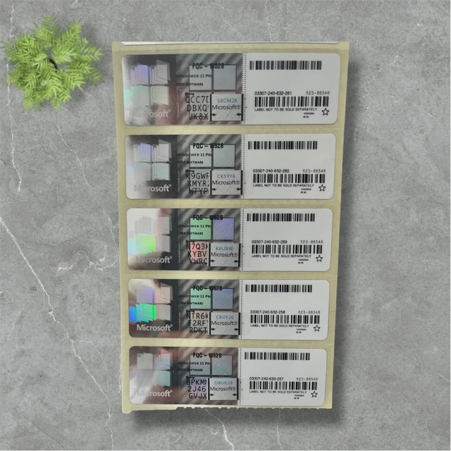 WINDOWS 11 PRO Key OEM Sticker - Licenza COA - 5 Pezzi NUOVO EUR 49,00 ...