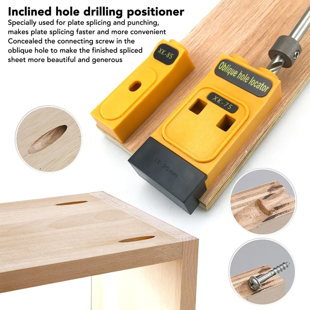 POCKET HOLE JIG System Kit 2 Hole Wood Jig System Kit With Drill Bit £ ...