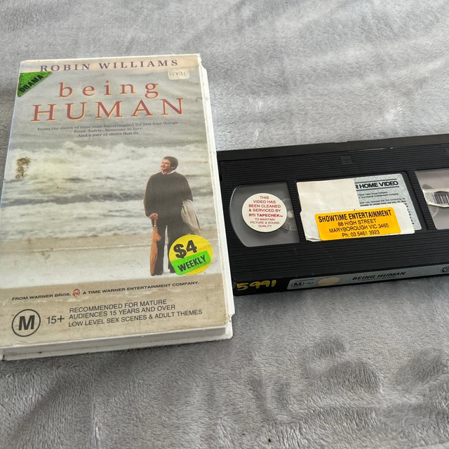 BEING HUMAN - Robin Williams - Vhs Video $15.00 - PicClick AU