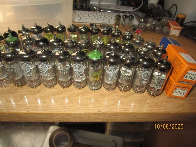 E83F 18042 SIEMENS Valvo Miniwatt Tube Valve Röhre Lampe Valvola 40 Pcs £43.74 - PicClick UK