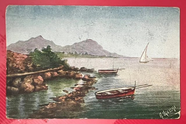 CARTOLINA ANNI ‘50 FP, NVG, colori - Illustratore Ugolini EUR 2,99 ...