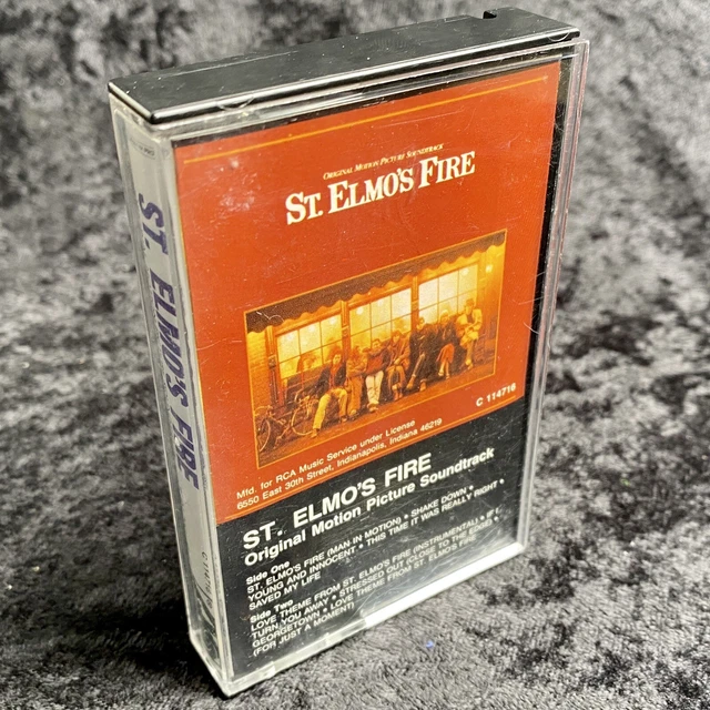 ST ELMO’S FIRE Original Motion Picture Soundtrack Cassette Atlantic ...