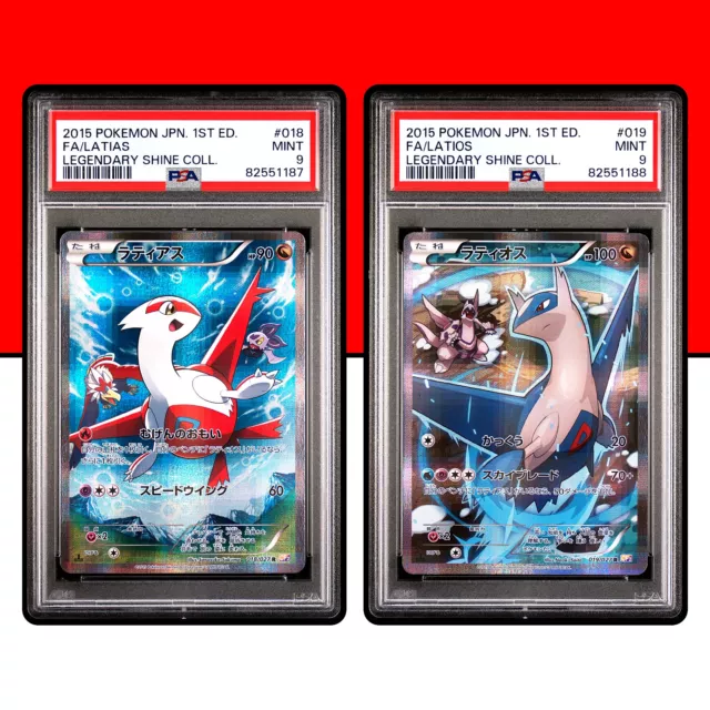 POKEMON PSA 9 SET Latias Latios 019 018 027 Legendary Shine CP2 Japanese EUR 181,41 - PicClick FR