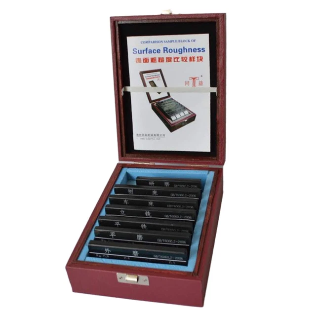 PRECISION SURFACE ROUGHNESS Comparator Gauge Set for CNC Lathe ...