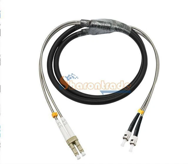 OUTDOOR FIELD FIBER Patch Cord LC to ST UPC MM Multi-Mode Duplex Fiber Cable 30M $92.70 ...
