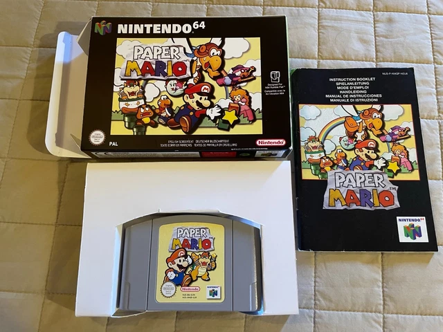 PAPER MARIO GIOCO Nintendo 64 PAL completo (BOX repro) EUR 115,00 ...