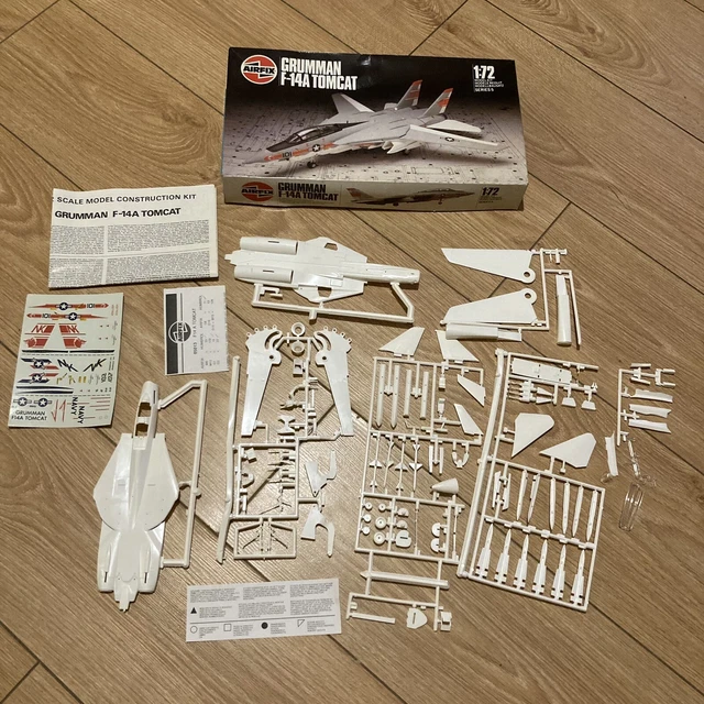 KIT AEREO MODELLO Airfix Grumman F-14A Tomcat in scatola retrò EUR 22 ...