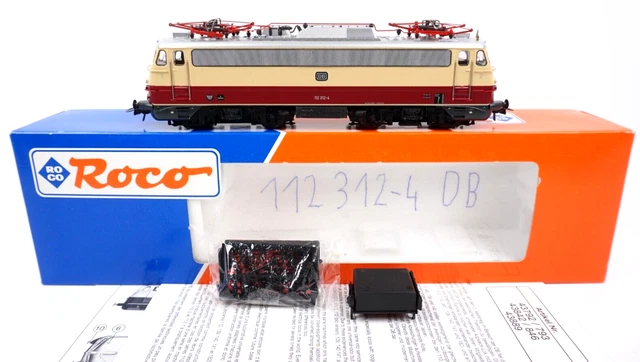 ROCO H0 43792 DC E-Lok BR 112 312-4 der DB - DSS - NEM - Unbespielt ...