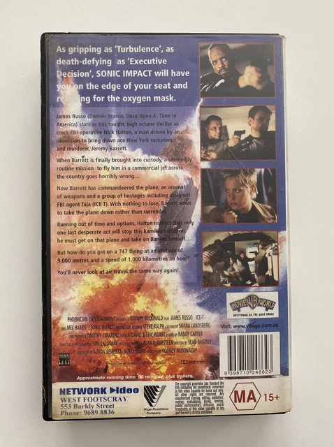 SONIC IMPACT [VHS] Roadshow Big Box Ex-Rental Video Tape Action Ice-T 1999 £12.43 - PicClick UK