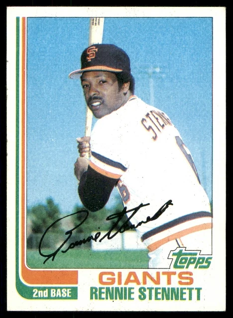 1982 TOPPS RENNIE Stennett #84 Presque comme neuf ou mieux Giants de ...