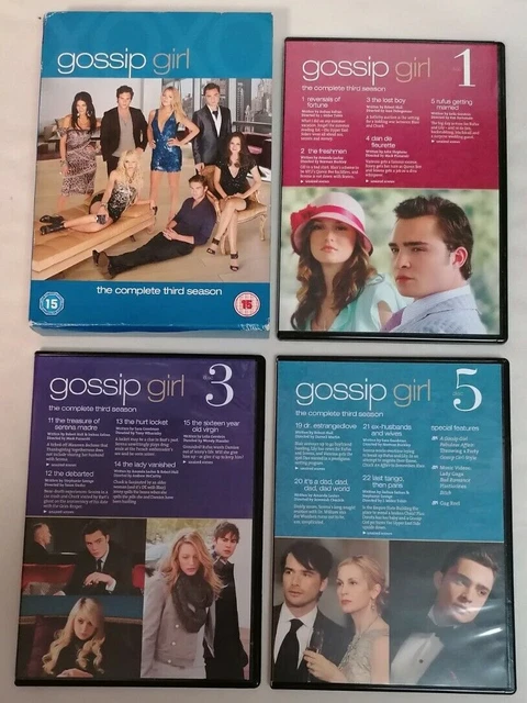 DVD BOX SET - Gossip Girl Complete Third Season PAL Region 2 UK DVD Box ...