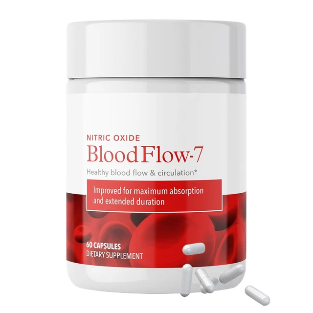 BLOOD FLOW-7 NITRIC Oxide Dietary S - 60 CT Improved Blood Circulation ...