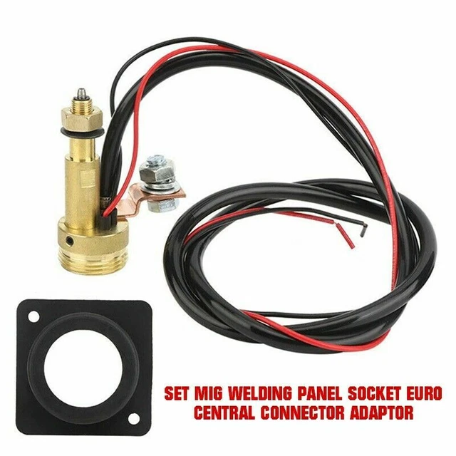 MIG WELDING PANEL Socket Set Euro Central Connector Adaptor Torch ...